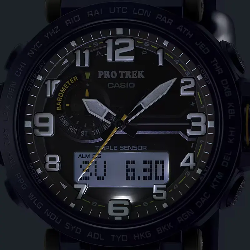 Casio Pro Trek Tough Solar Triple Sensor Bio-Based Men's Watch- PRG ...