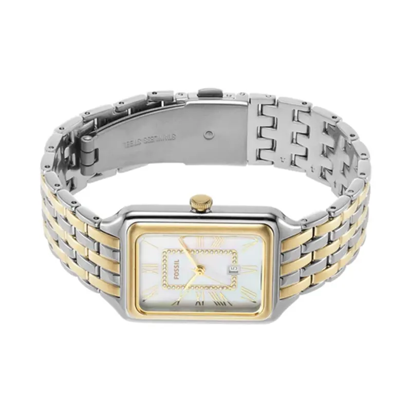 Fossil Raquel Quartz White MOP Dial Two-tone Ladies Watch- ES5305 ...