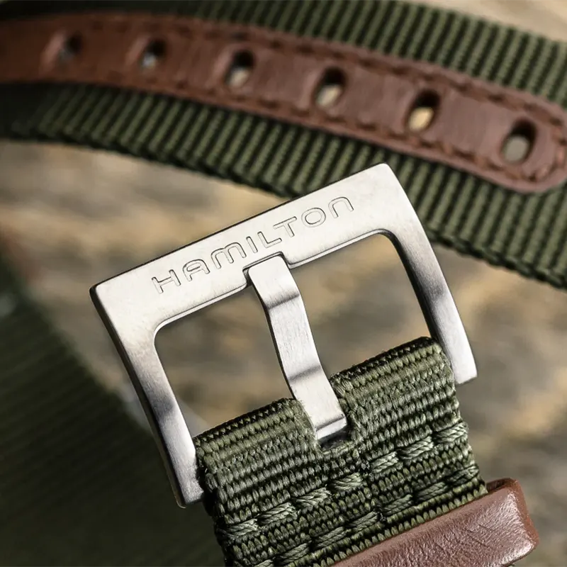 Hamilton Khaki Field Mechanical Textile Band Men's Watch- H69529933 ...