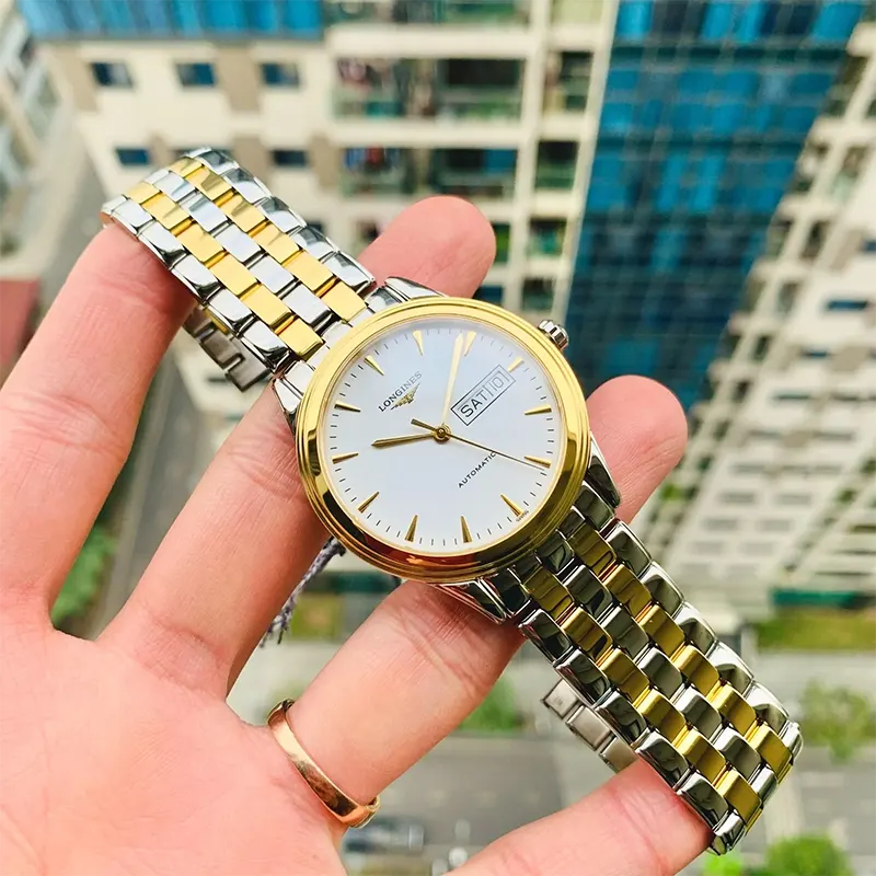 Longines Flagship Automatic Two-tone 18k Gold Men's Watch- L4.899.3.22 ...