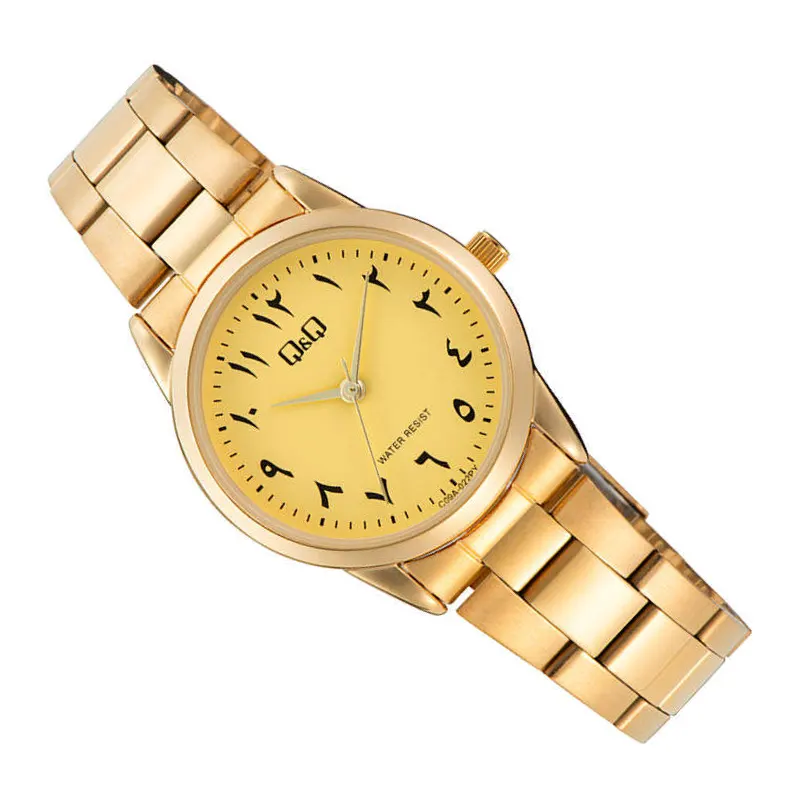 Q&Q Quartz Gold-tone Trandy Ladies Watch- C09A-022PY | Watch Shop BD