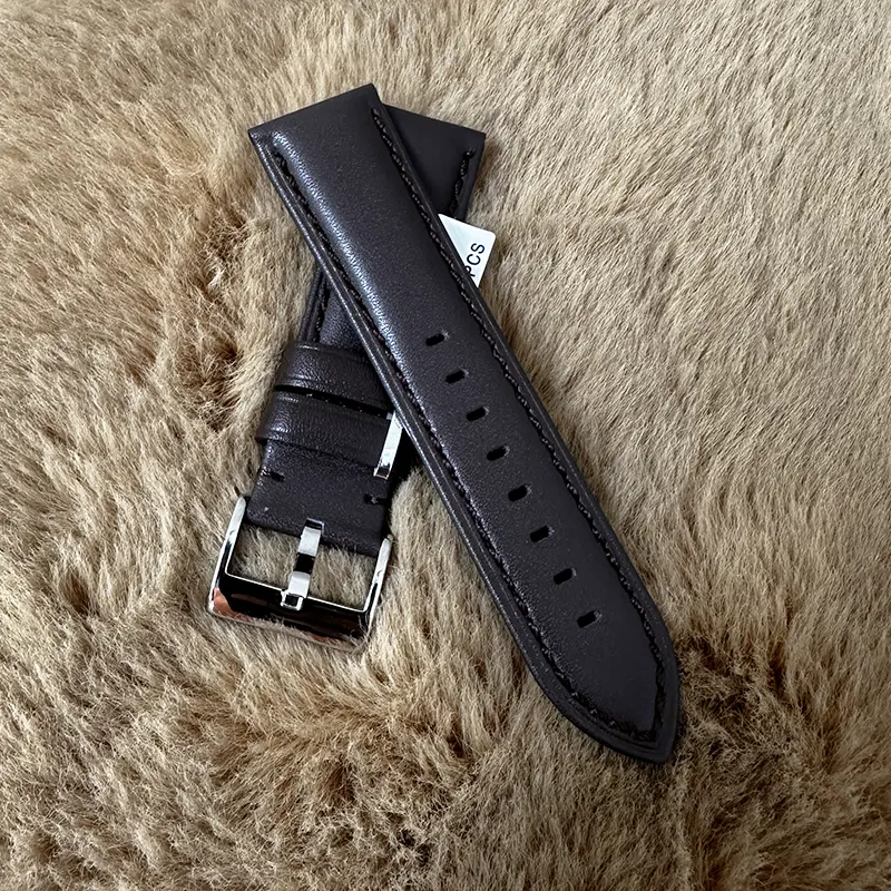 24mm Coffee Ruxiang Sweat-Resistant Watch Strap – Replacement Band ...