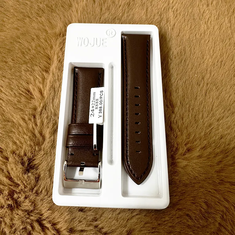 24mm Coffee Ruxiang Sweat-Resistant Watch Strap – Replacement Band ...