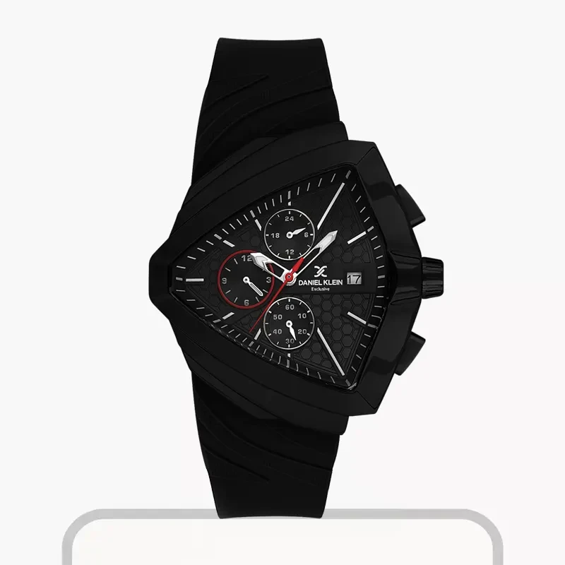 Daniel Klein Exclusive Triangular Chronograph Men's Watch- DK.1.13860-2 ...