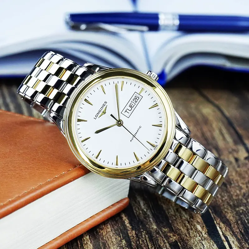 Longines Flagship Automatic Two-tone 18k Gold Men's Watch- L4.899.3.22 ...